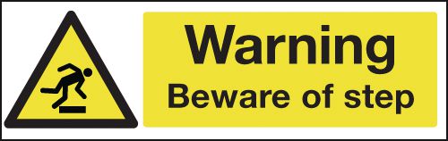 Warning Beware Of Step Window Fix Safety Signs | Seton